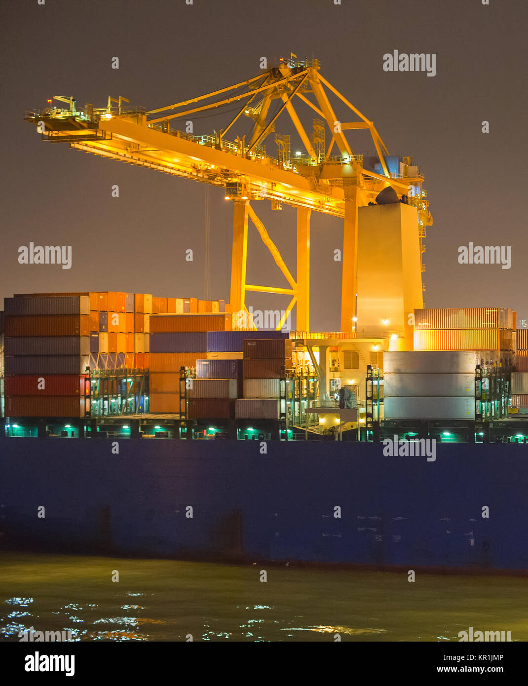 Container terminal night container hi-res stock photography and images ...