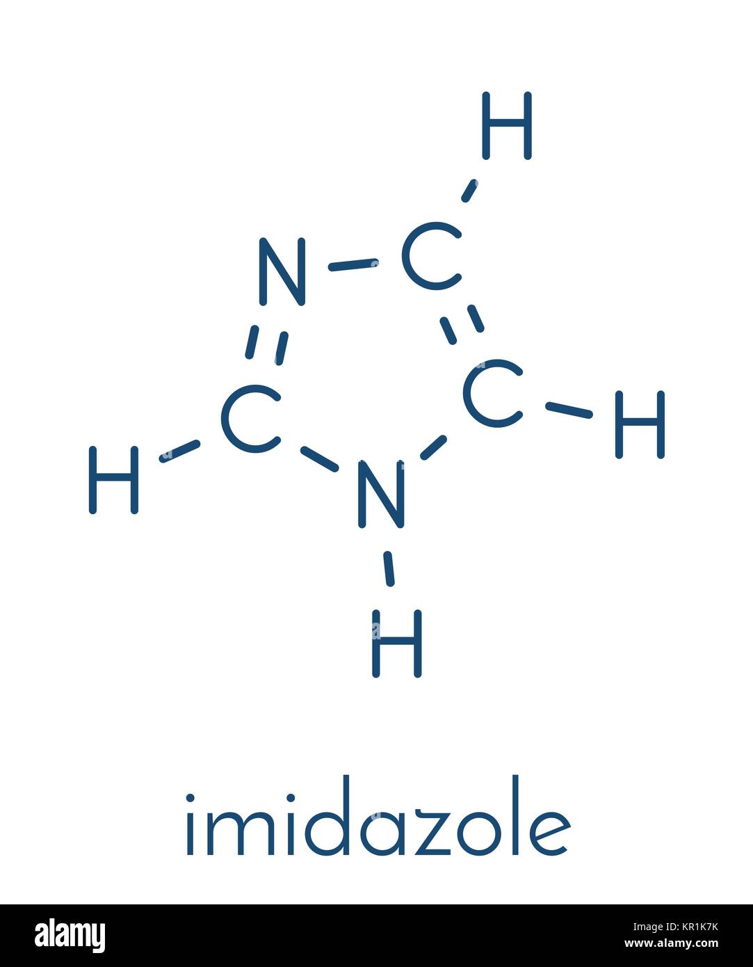 Imidazole organic heterocyclic molecule. Skeletal formula Stock Vector Image & Art - Alamy