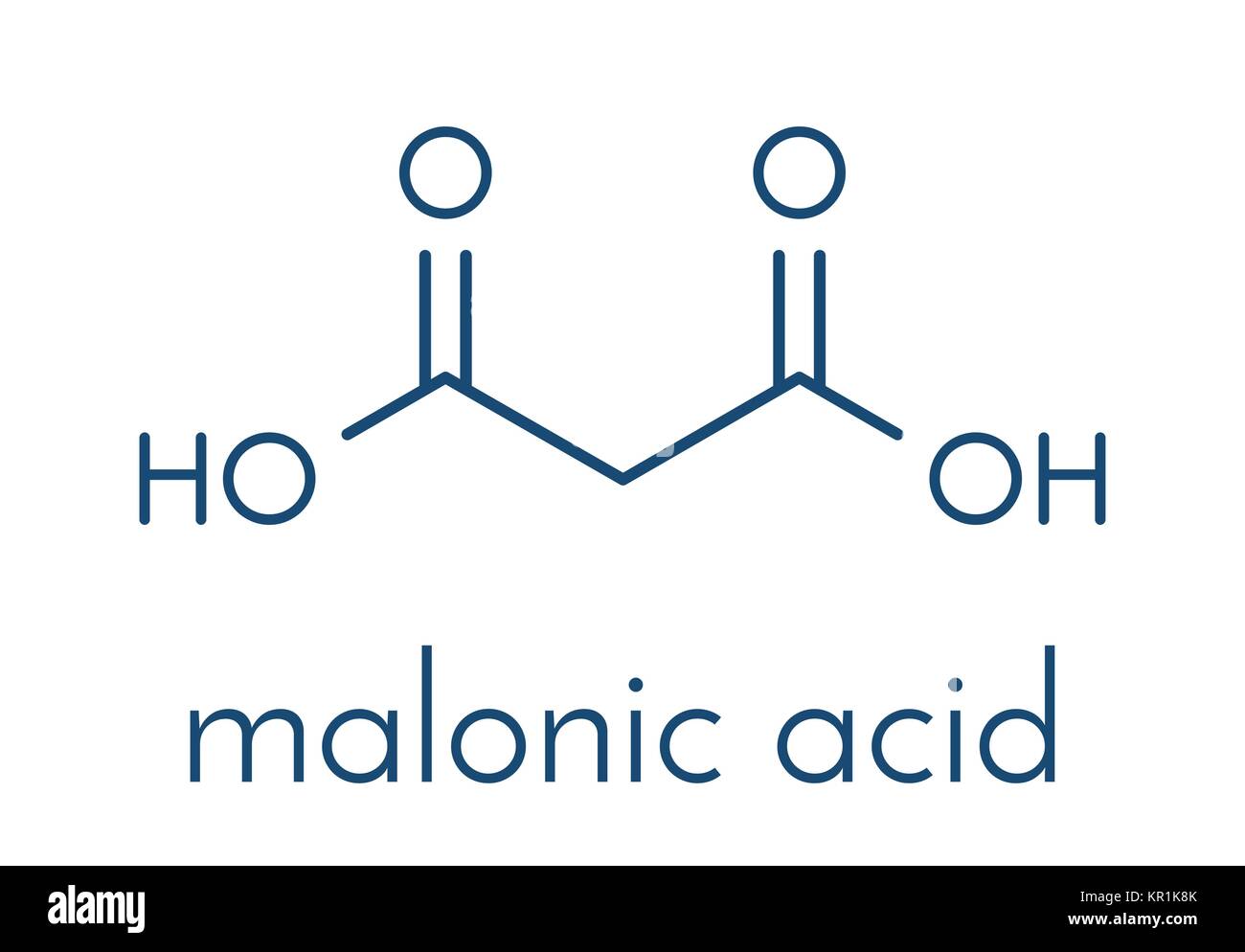 Malonic acid organic dicarboxylic acid molecule. Skeletal formula Stock ... Malonic acid organic dicarboxylic acid molecule. Skeletal formula Stock ...