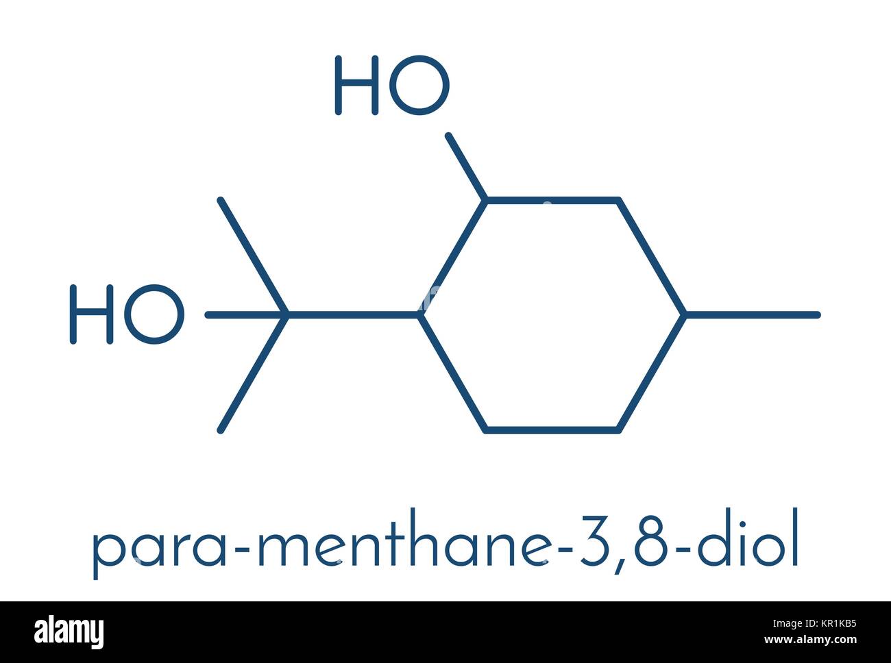 P menthane 3 8 diol pmd menthoglycol insect repellent Stock Vector ...