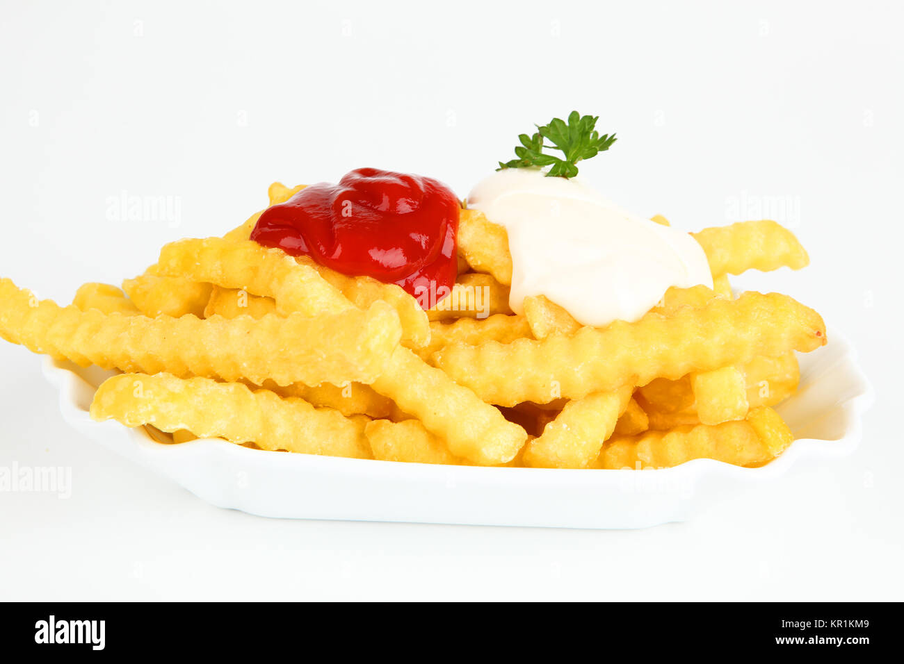 French fries red white Stock Photo - Alamy