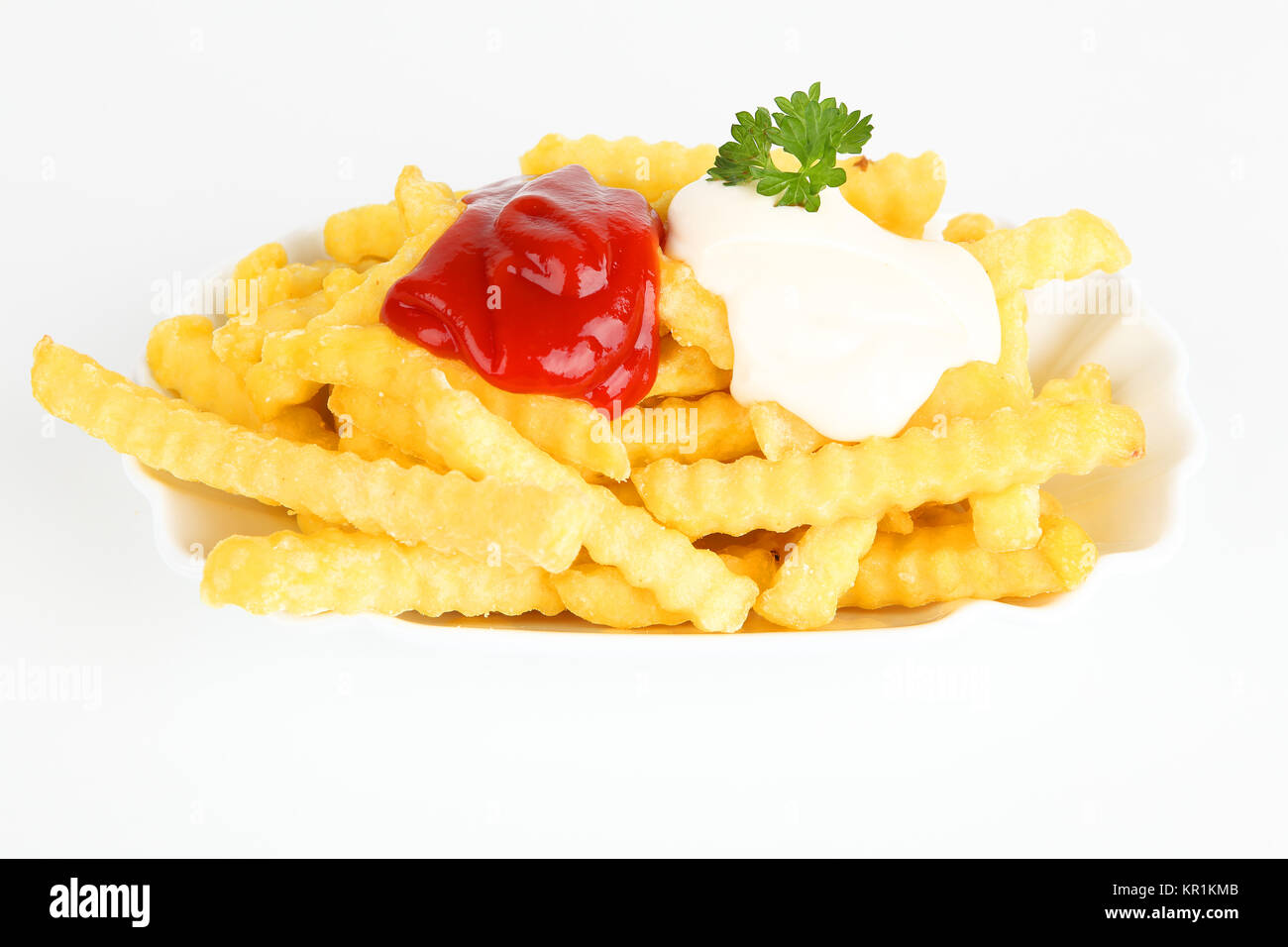 French fries red white Stock Photo - Alamy