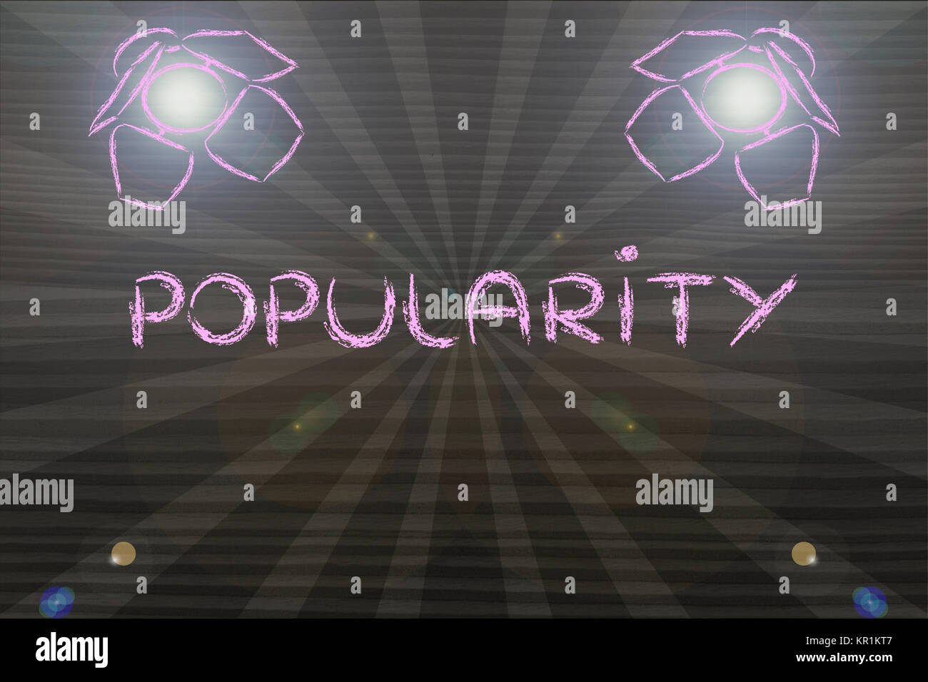 popularity in the spotlights Stock Photo - Alamy