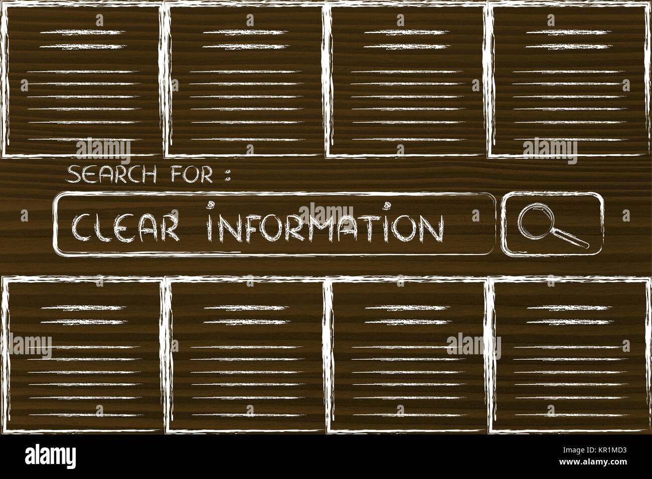 documents and search bar, looking for clear information Stock Photo - Alamy