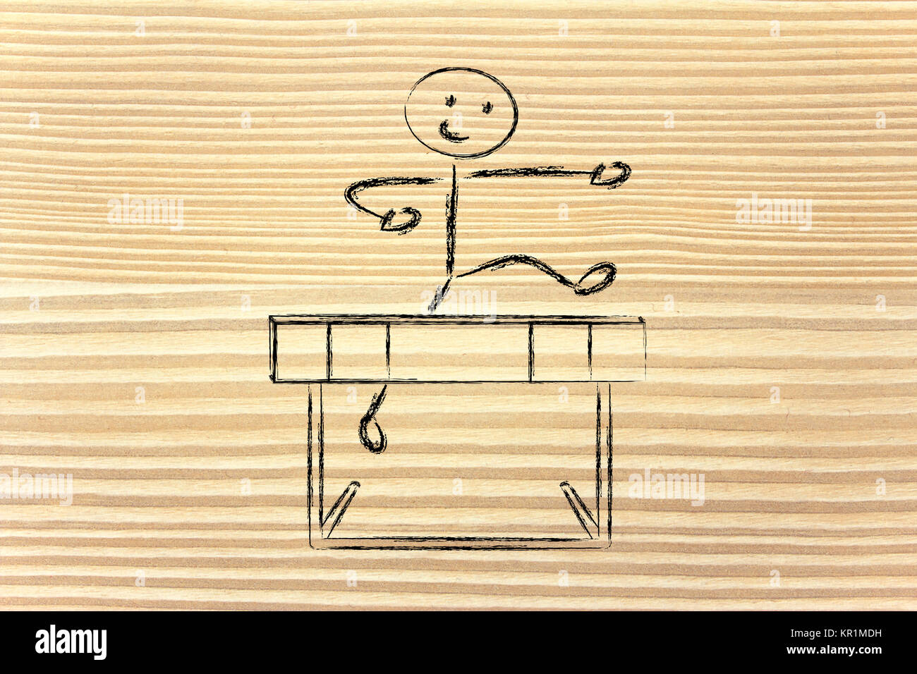 overcome the obstacles of your life, hurdle design Stock Photo - Alamy