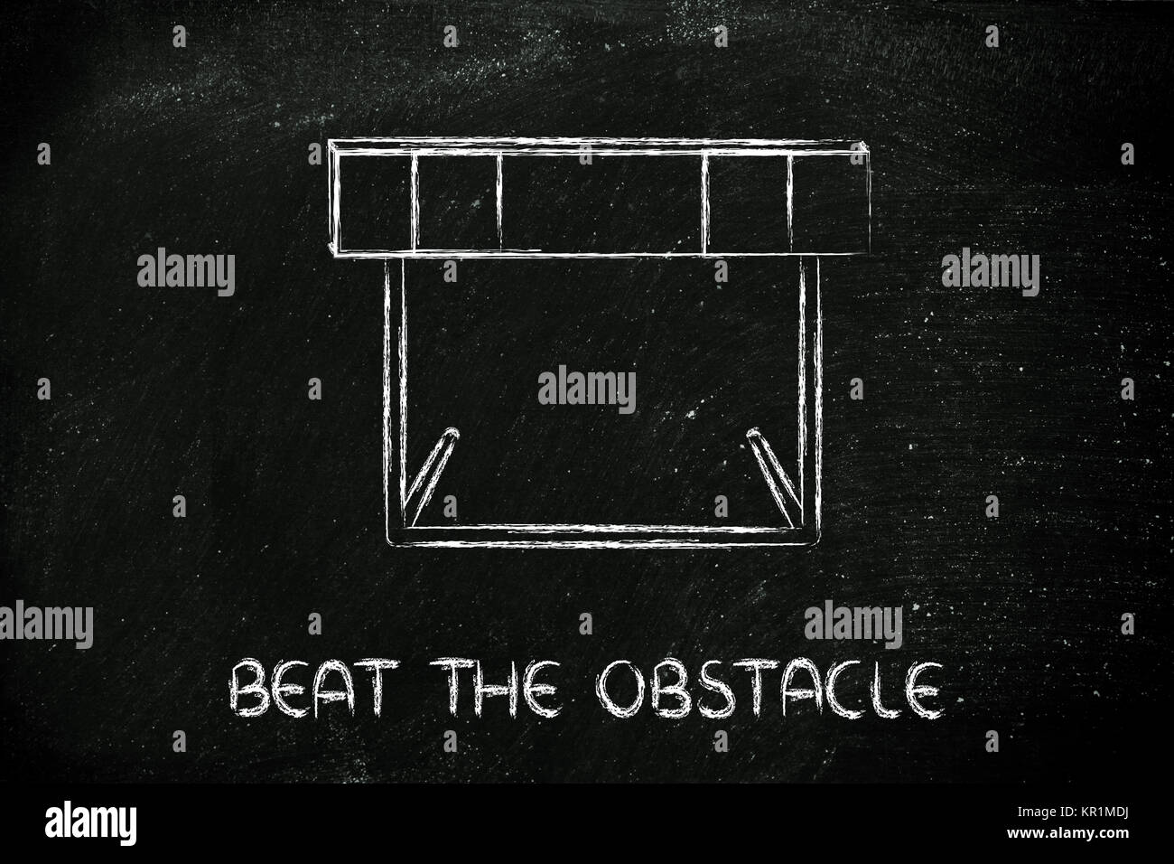 overcome the obstacles of your life, hurdle design Stock Photo - Alamy