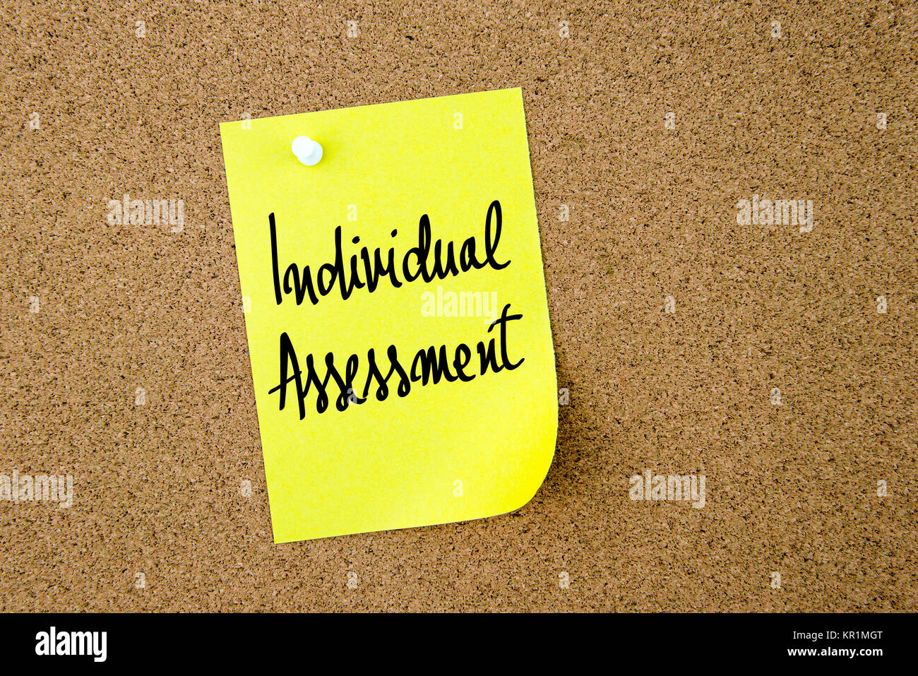Individual Assessment written on yellow paper note Stock Photo - Alamy