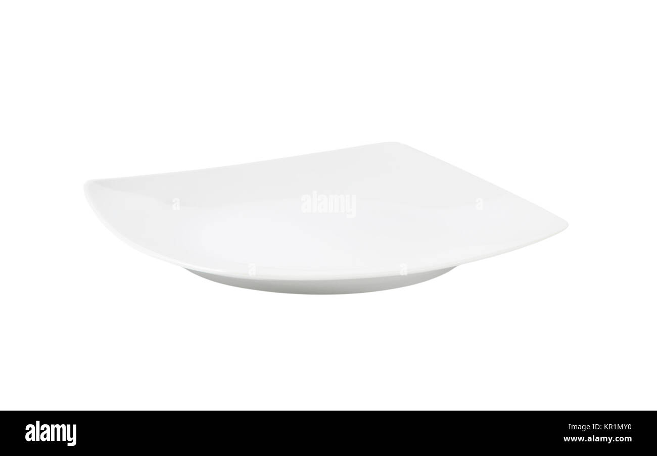 white square dinner plate Stock Photo - Alamy