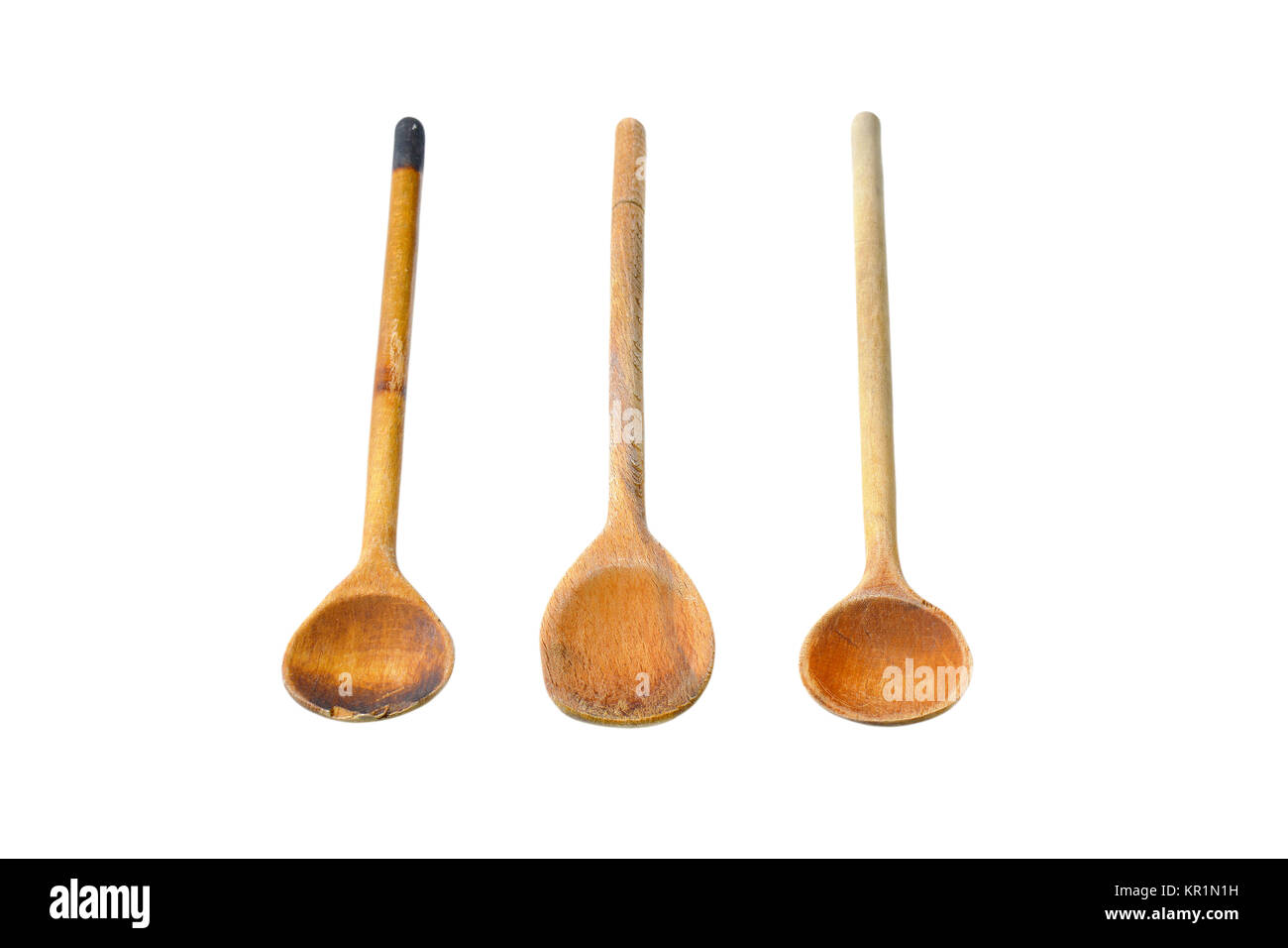 three wooden spoons Stock Photo - Alamy