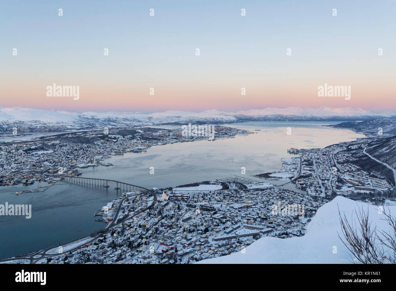 Tromso town. Sommaroy Island. Norway Stock Photo - Alamy