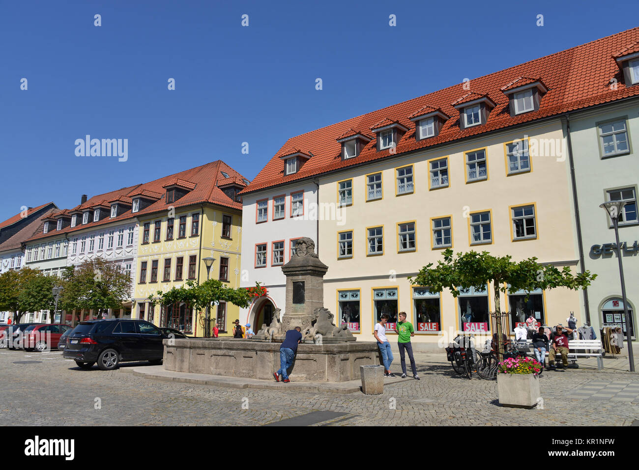 Marketplace, Hildburghausen, Thuringia, Germany, Marktplatz, Thueringen ...