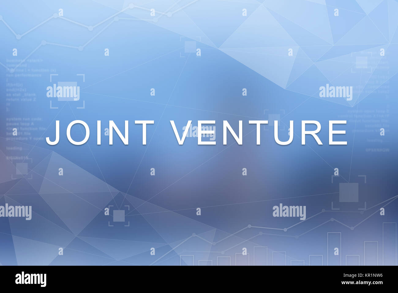 joint venture word on blurred and polygon background Stock Photo - Alamy