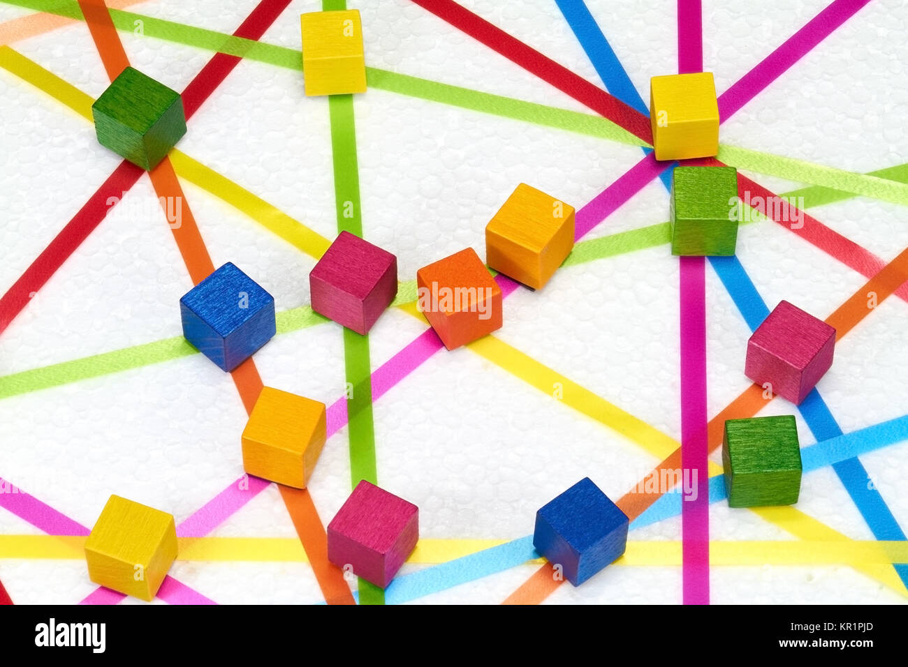 Cube network connection structure hi-res stock photography and images ...