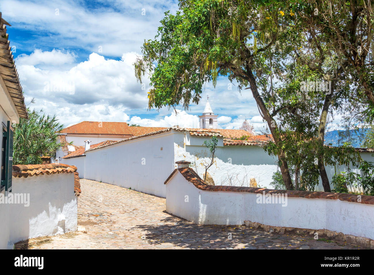 Colonial Street View Stock Photo - Alamy
