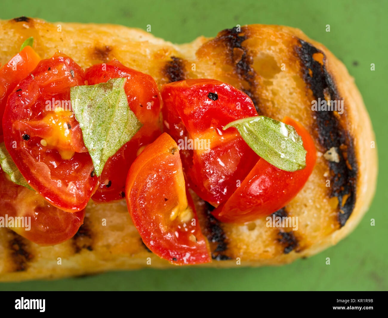 rustic italian bruschetta bread Stock Photo - Alamy