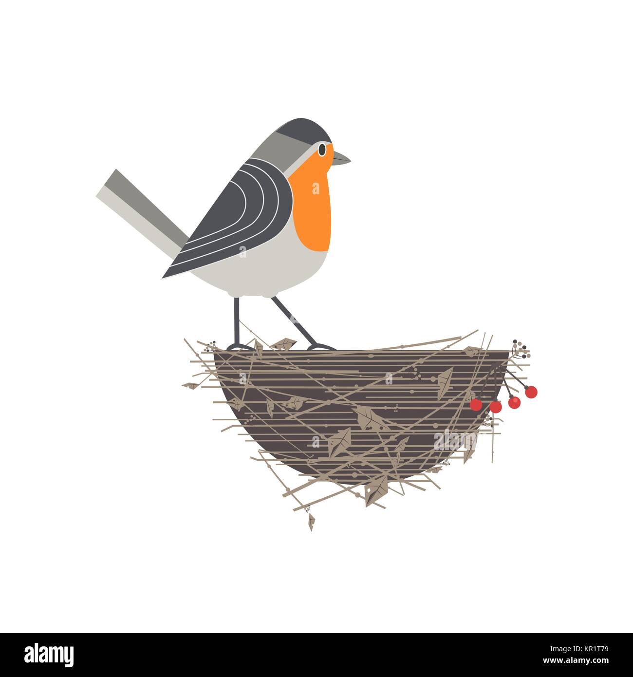 Robin bird icon Stock Vector Image & Art - Alamy