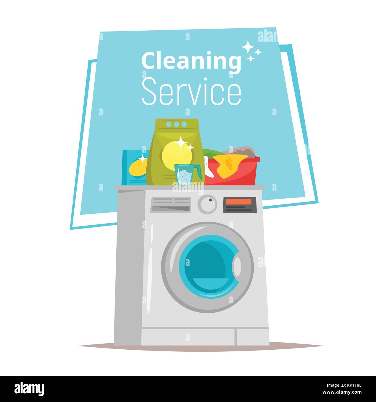 Cleaning water white background Stock Vector Images - Alamy