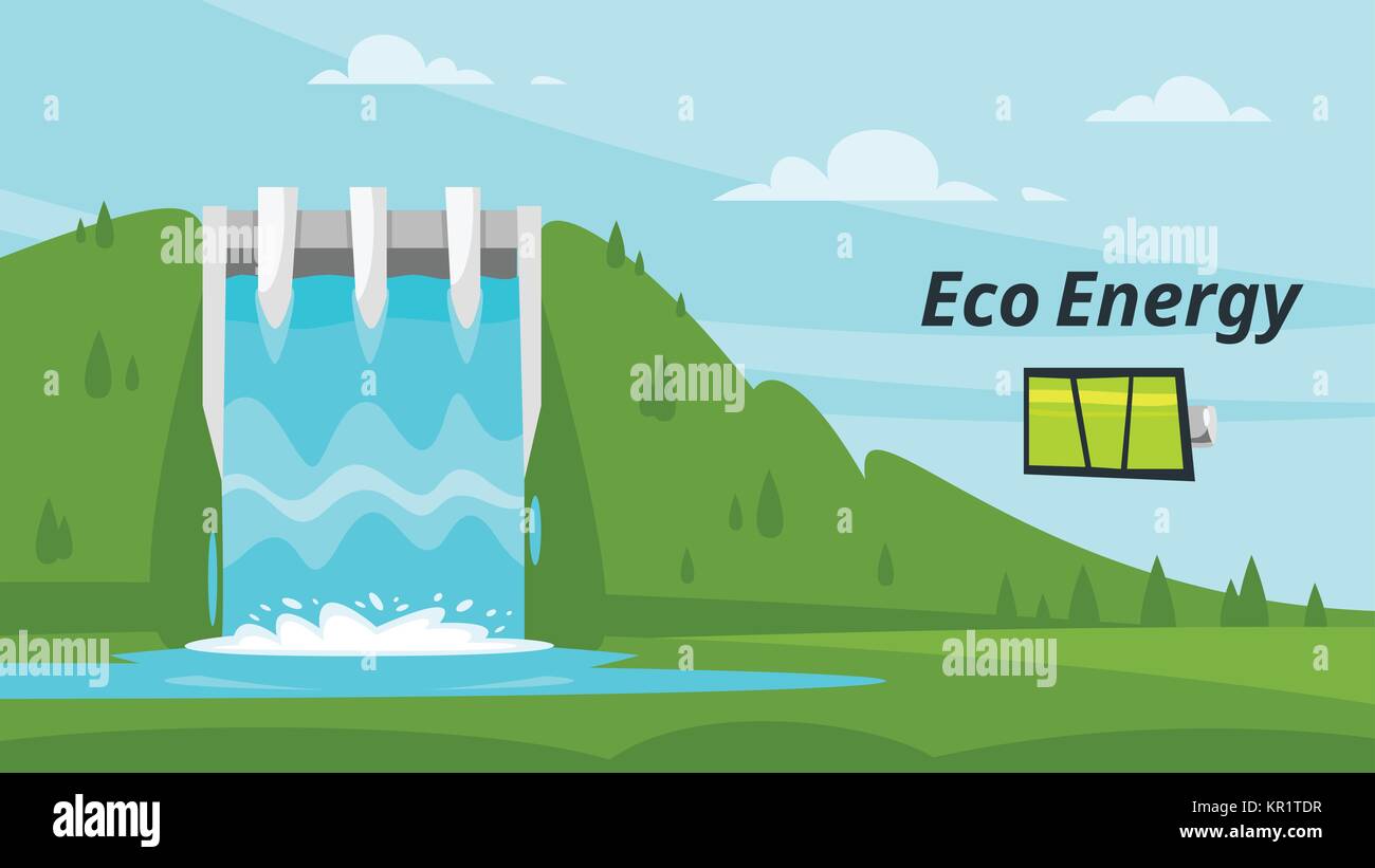 Solar power plant eco Stock Vector Images - Alamy