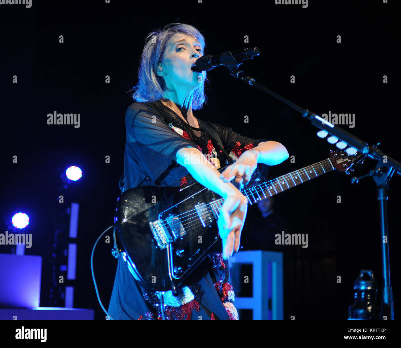 MIAMI BEACH, FL - OCTOBER 06: Annie Clark of St. Vincent performs at ...