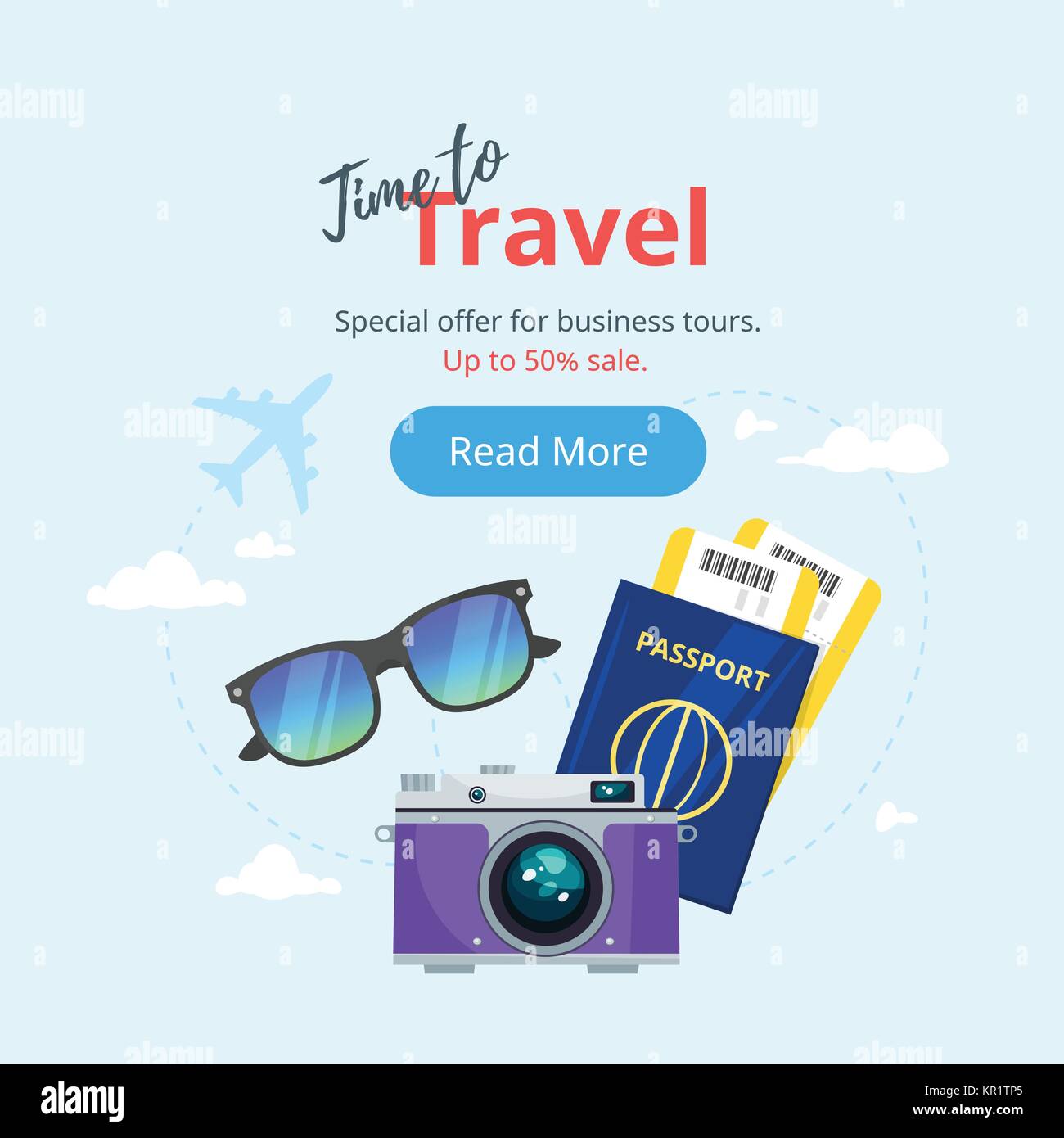 Travel and tourism. Advertisement banner Stock Vector Image & Art - Alamy