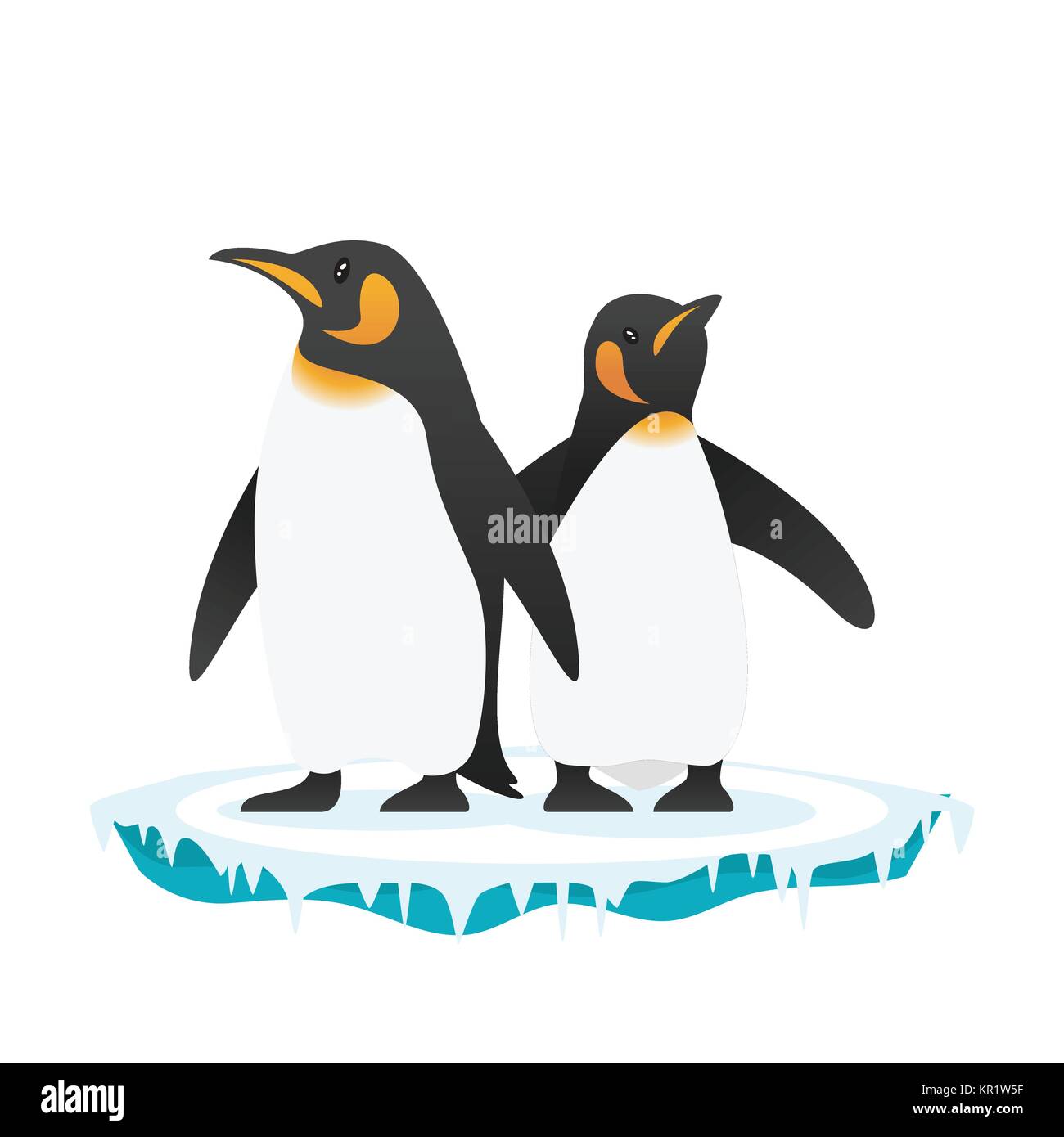 illustration of penguins Stock Vector Image & Art - Alamy