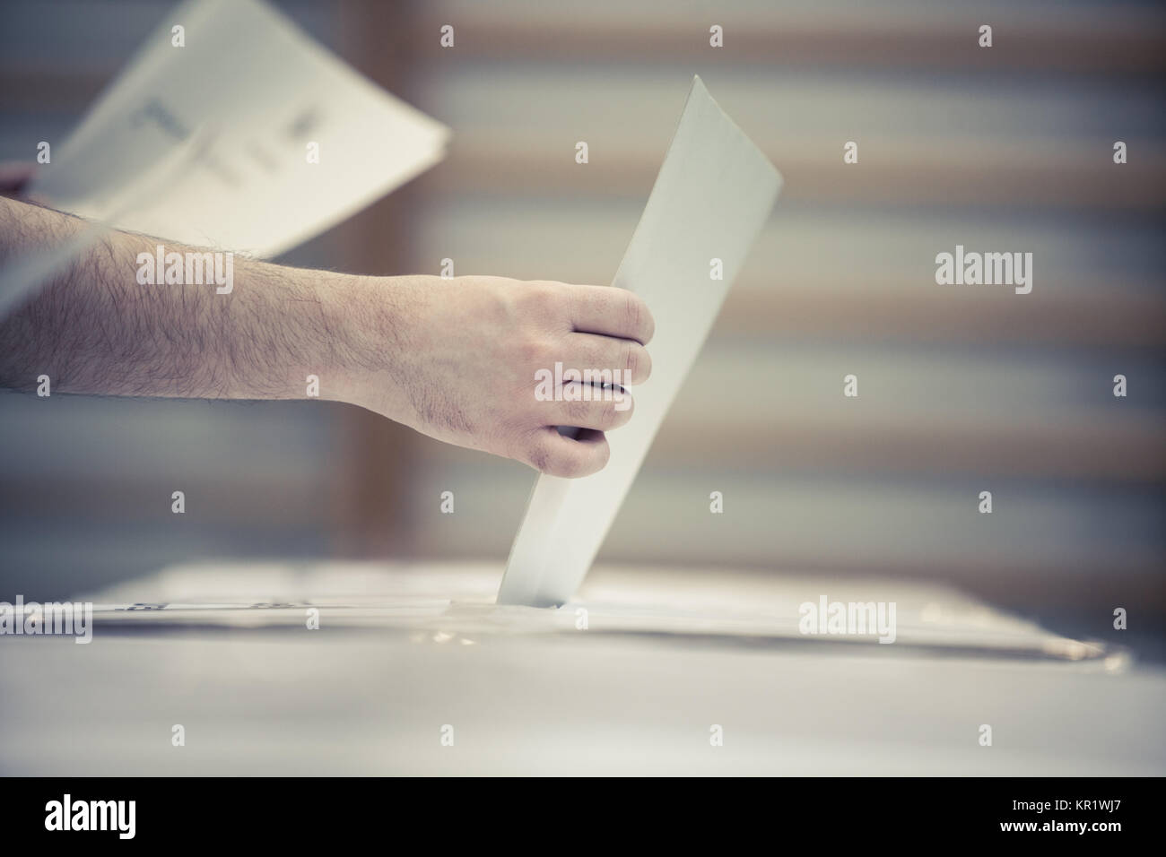 Voting hand detail Stock Photo - Alamy