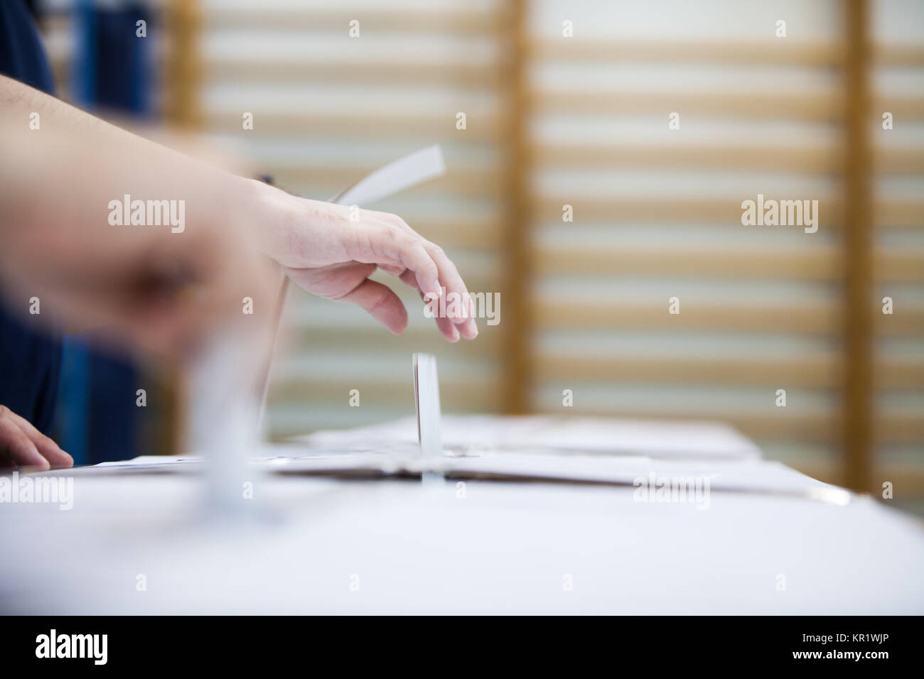 Voting hand detail Stock Photo - Alamy