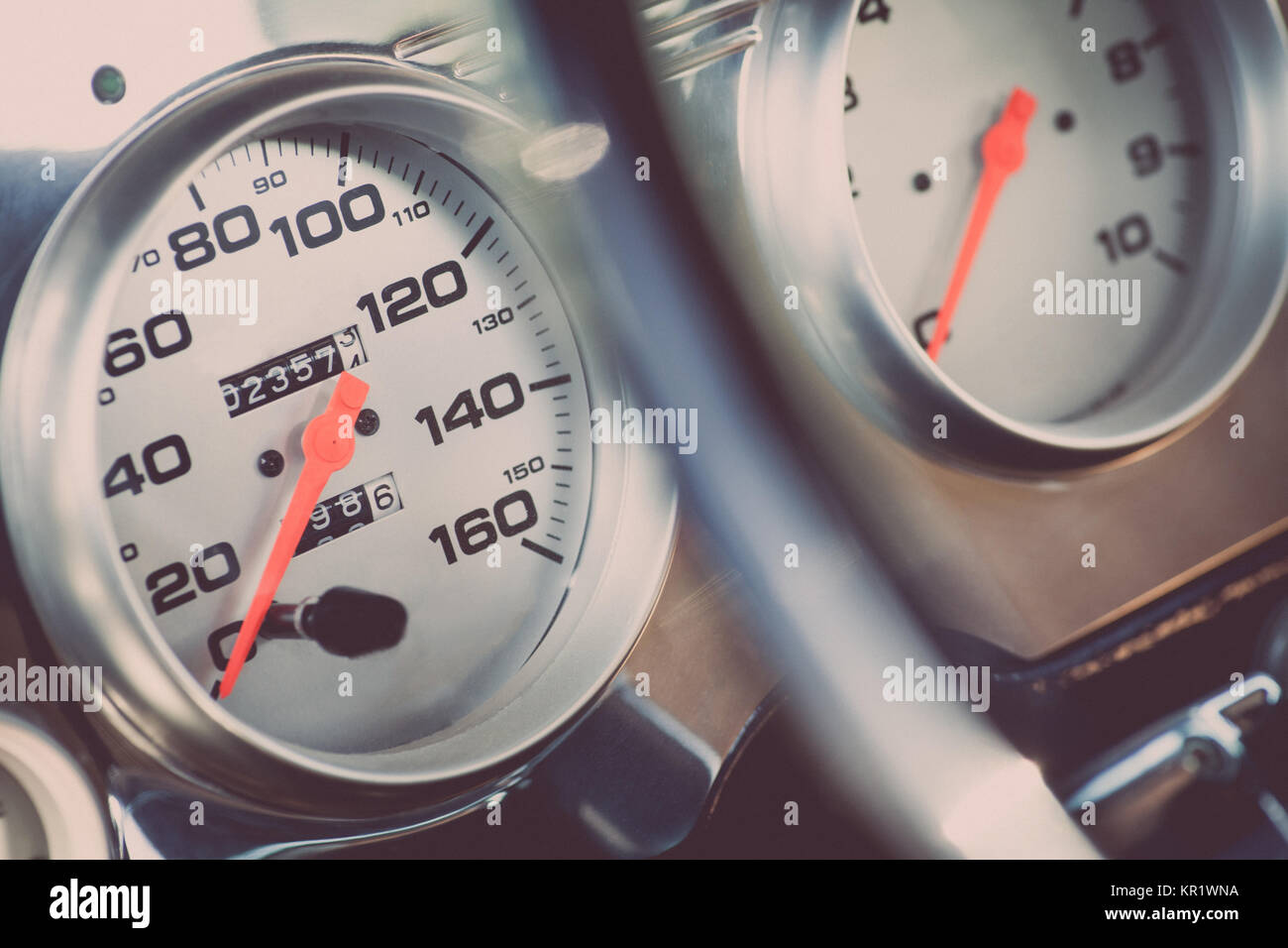 Retro car dashboard Stock Photo - Alamy