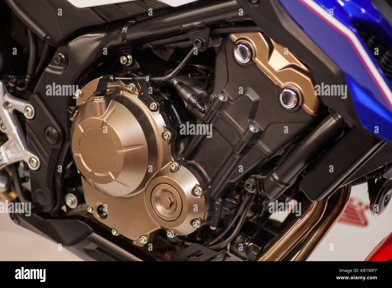 Motorcycle engine detail Stock Photo - Alamy