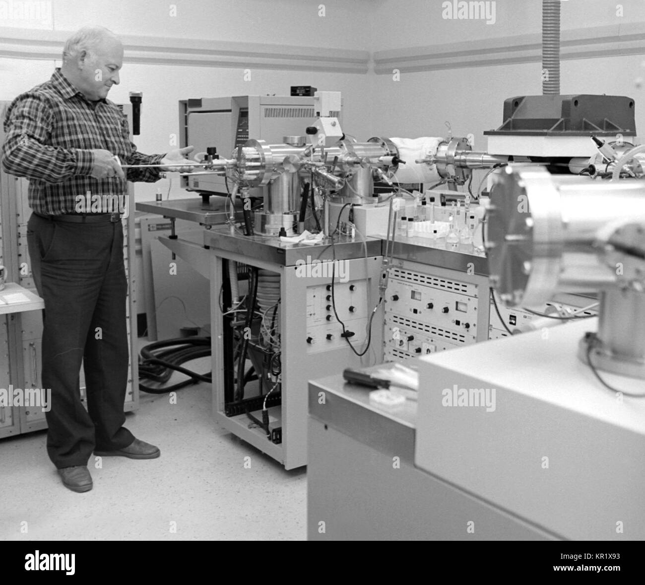 This staged photograph depicts Louis Alexander in the Toxicology Mass ...
