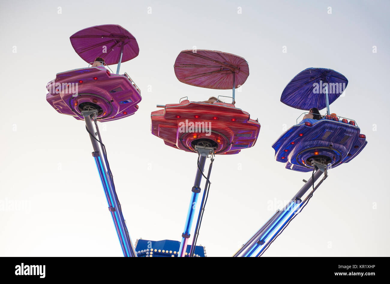 Vintage ship space funfair Stock Photo - Alamy