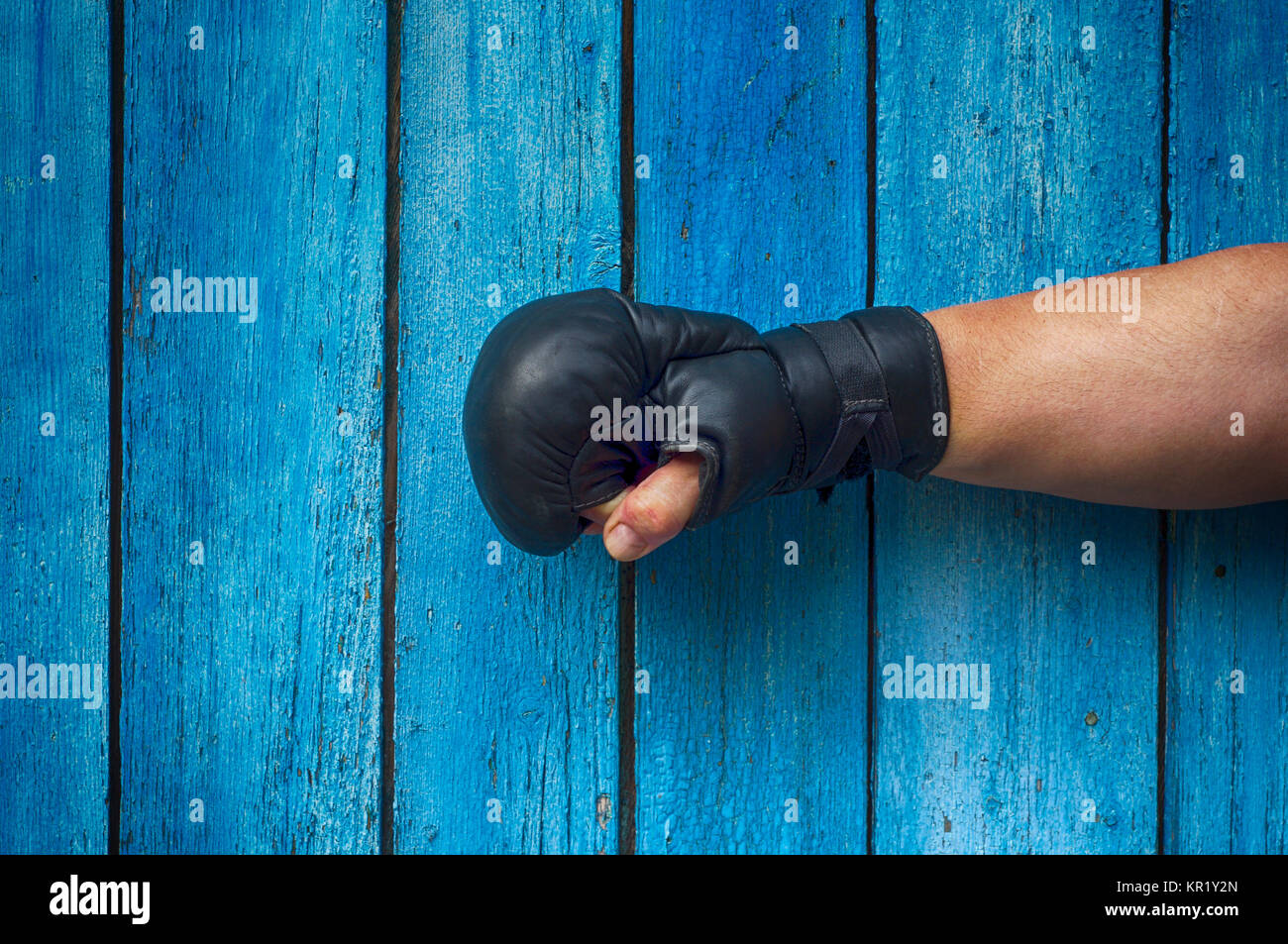 right hand of the man in boxing gloves Stock Photo - Alamy