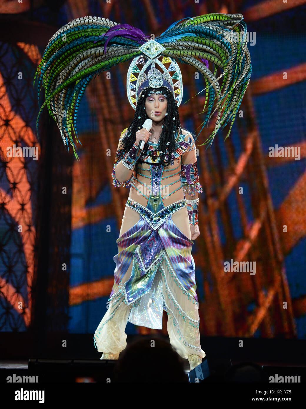 ATLANTA, GA - MAY 12: American singer and actress Cher performs at ...