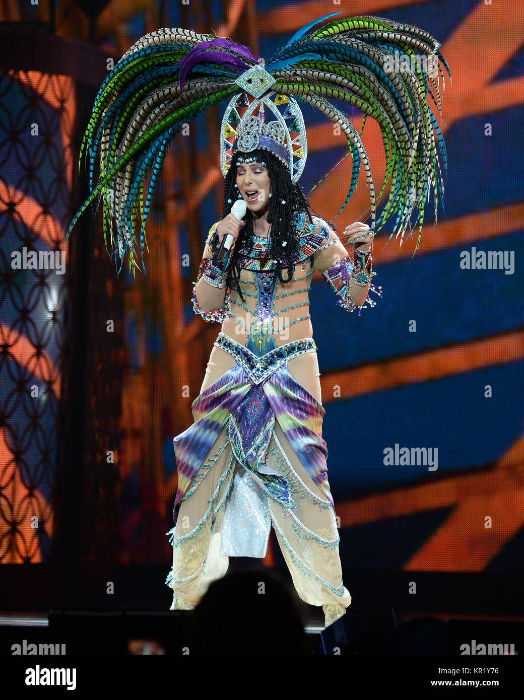 ATLANTA, GA - MAY 12: American singer and actress Cher performs at ...