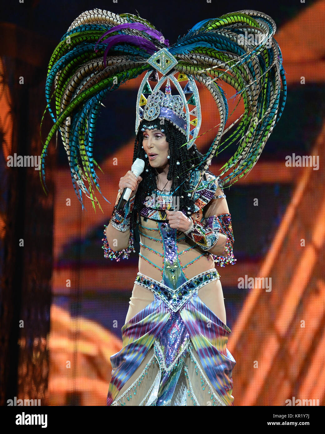 ATLANTA, GA - MAY 12: American singer and actress Cher performs at ...