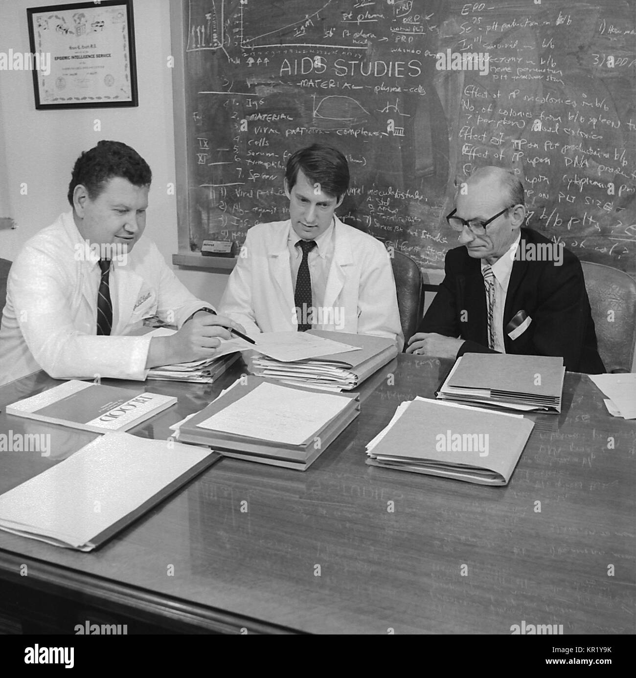 These Epidemic Intelligence Service (EIS) officers are conducting AIDS ...