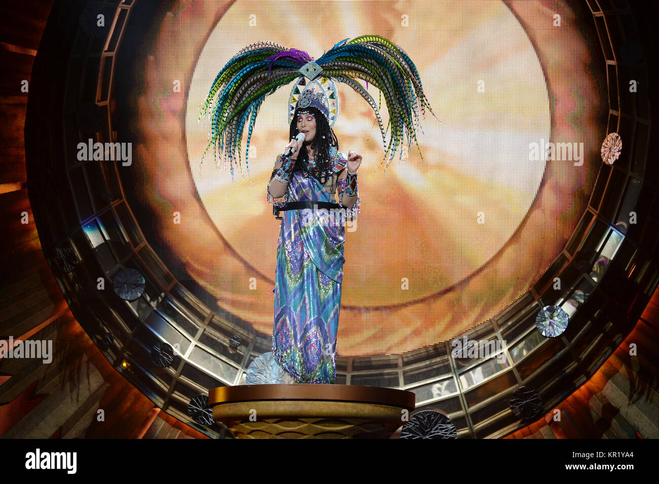 ATLANTA, GA - MAY 12: American singer and actress Cher performs at ...