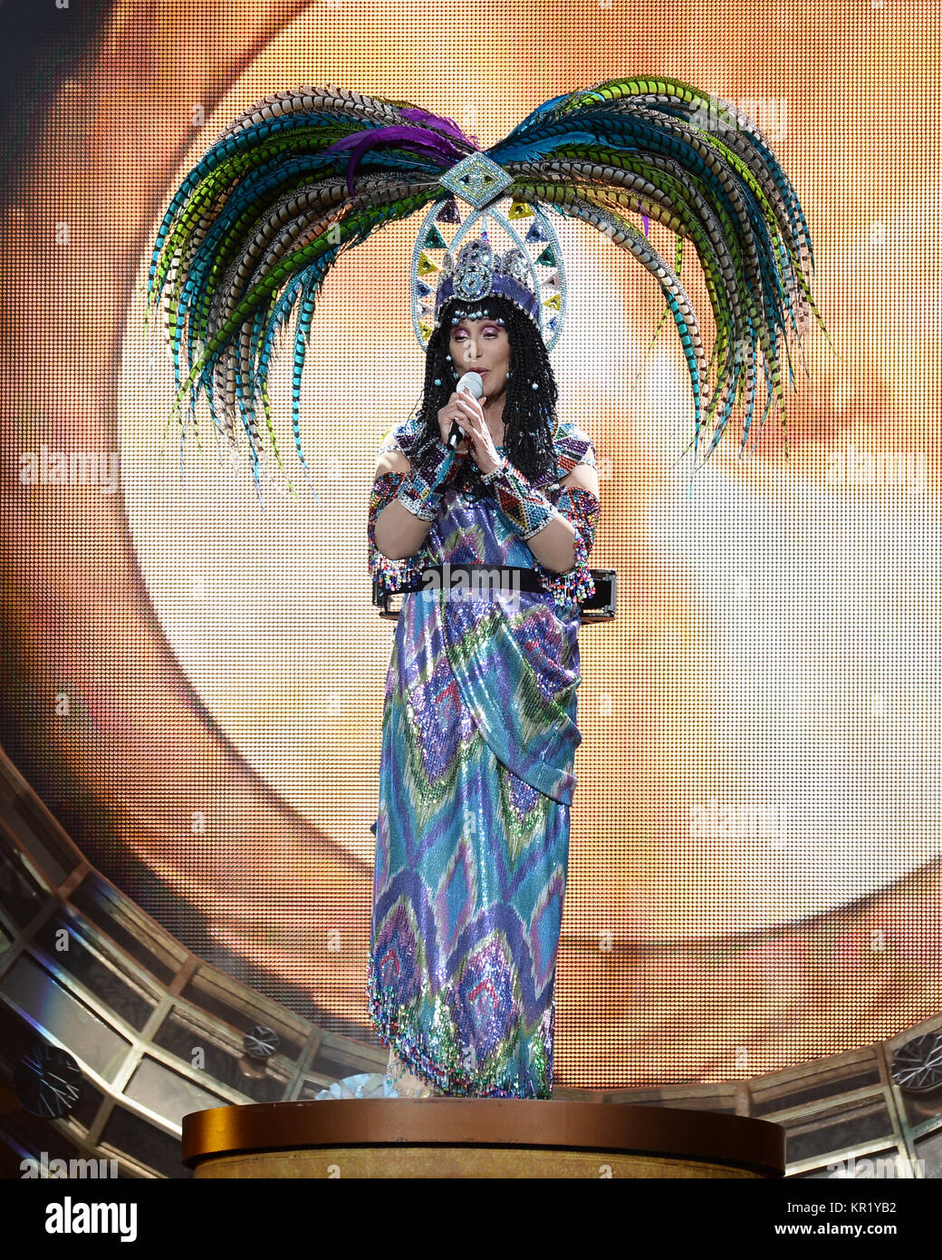 ATLANTA, GA - MAY 12: American singer and actress Cher performs at ...