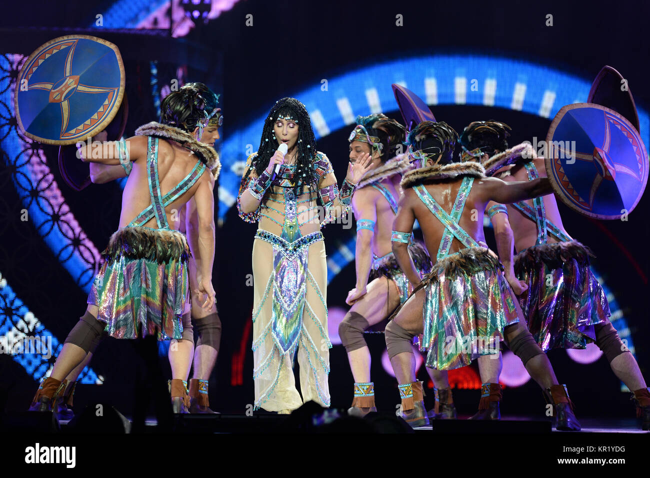 ATLANTA, GA - MAY 12: American singer and actress Cher performs at ...