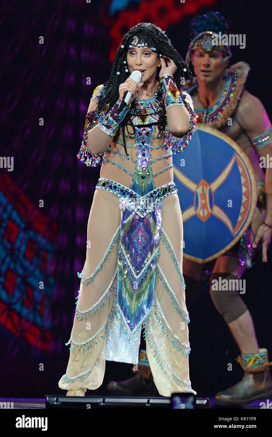 ATLANTA, GA - MAY 12: American singer and actress Cher performs at ...