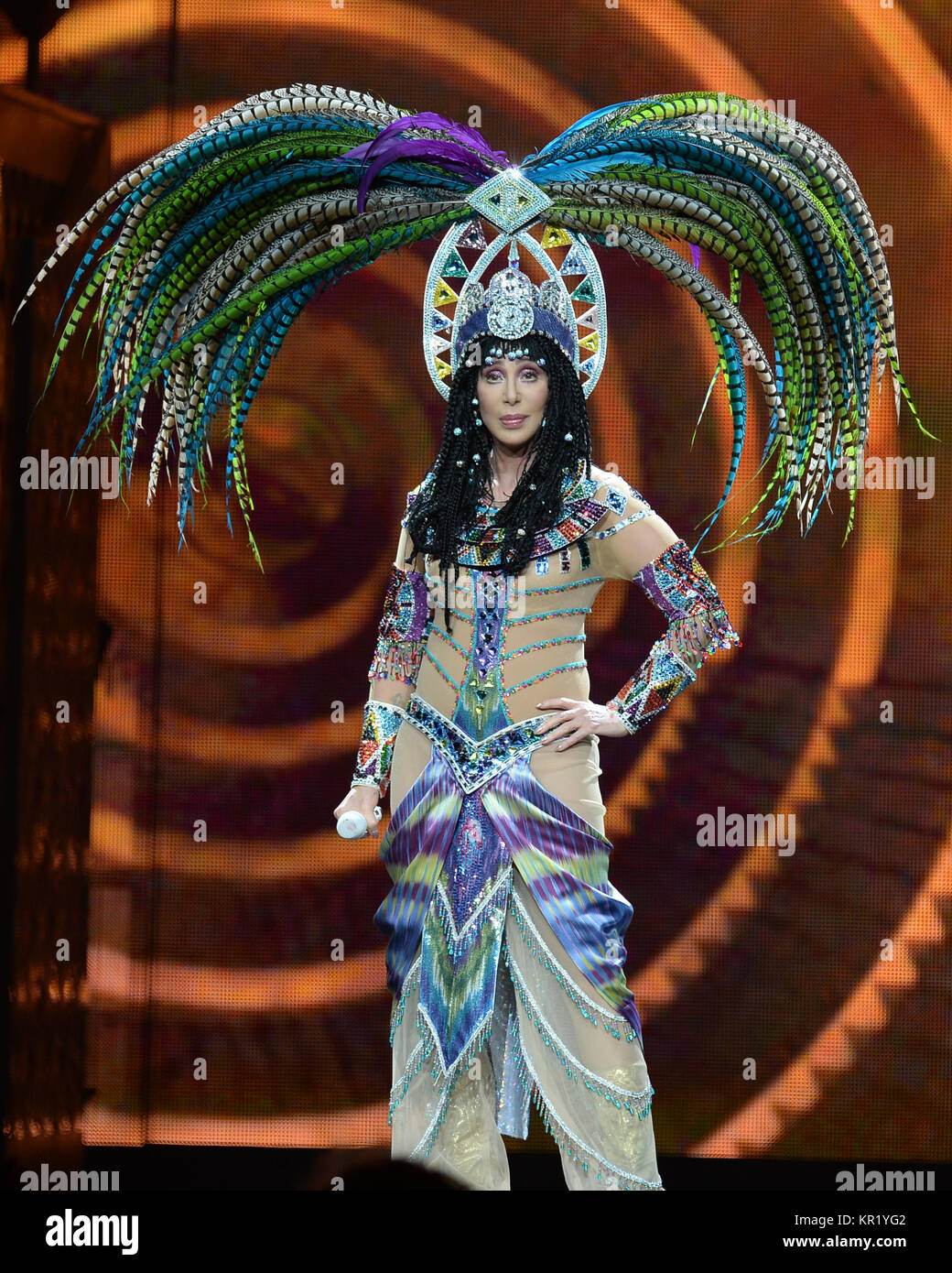 ATLANTA, GA - MAY 12: American singer and actress Cher performs at ...