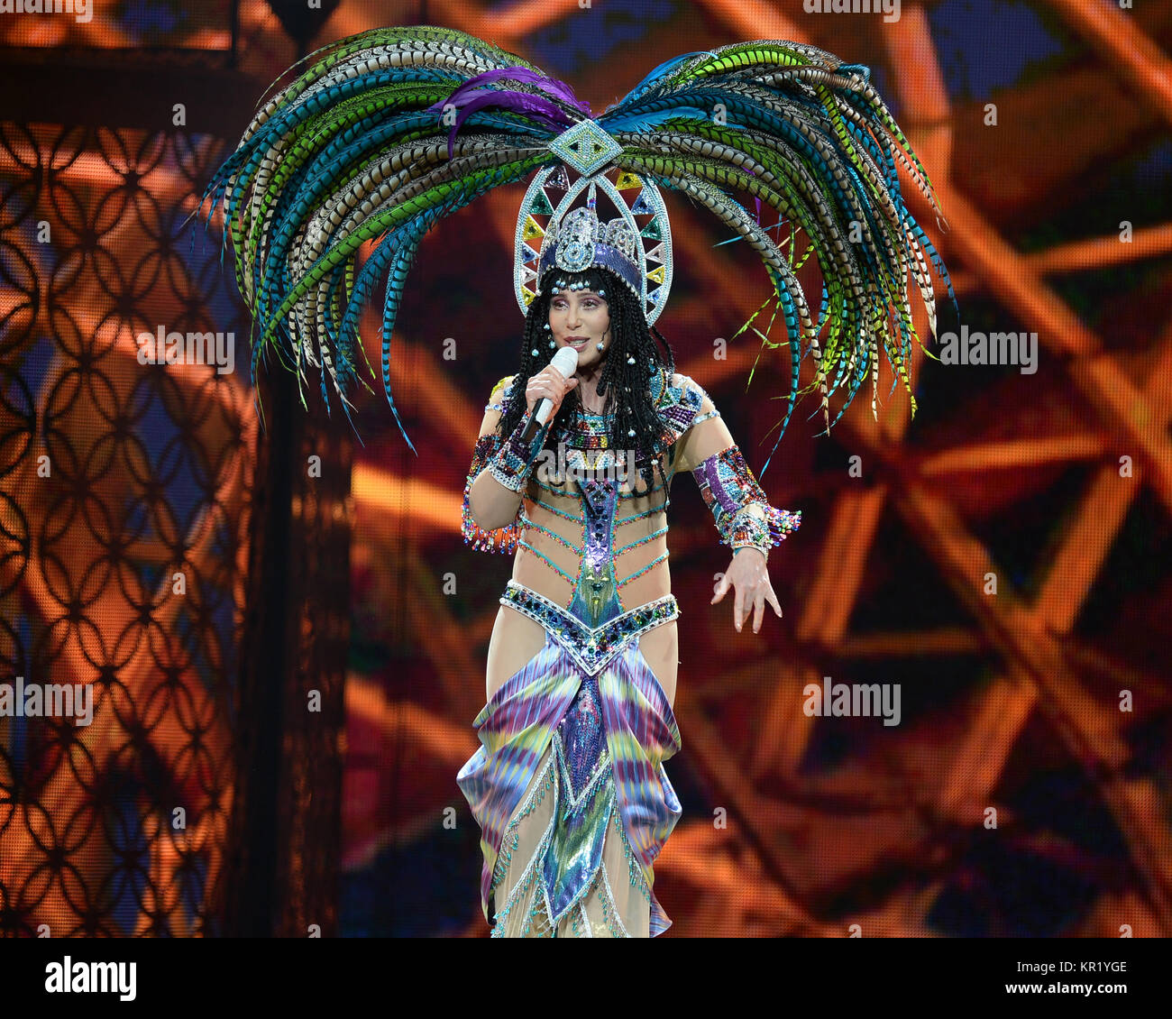 ATLANTA, GA - MAY 12: American singer and actress Cher performs at ...