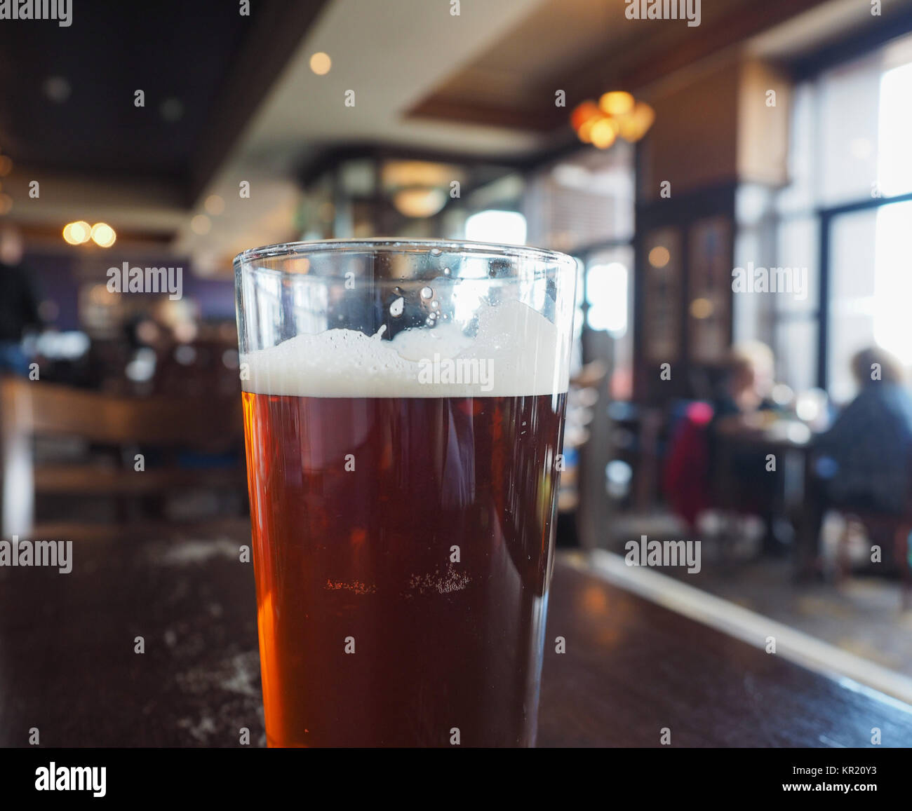 British ale beer pint Stock Photo - Alamy