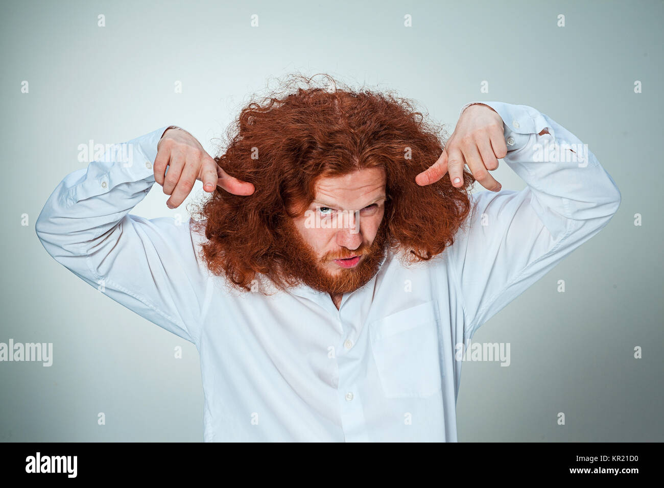 The young vexed man Stock Photo - Alamy