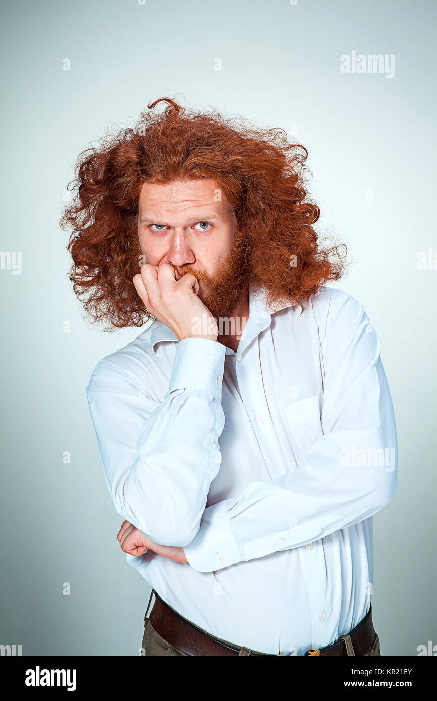 The Angry man Stock Photo - Alamy