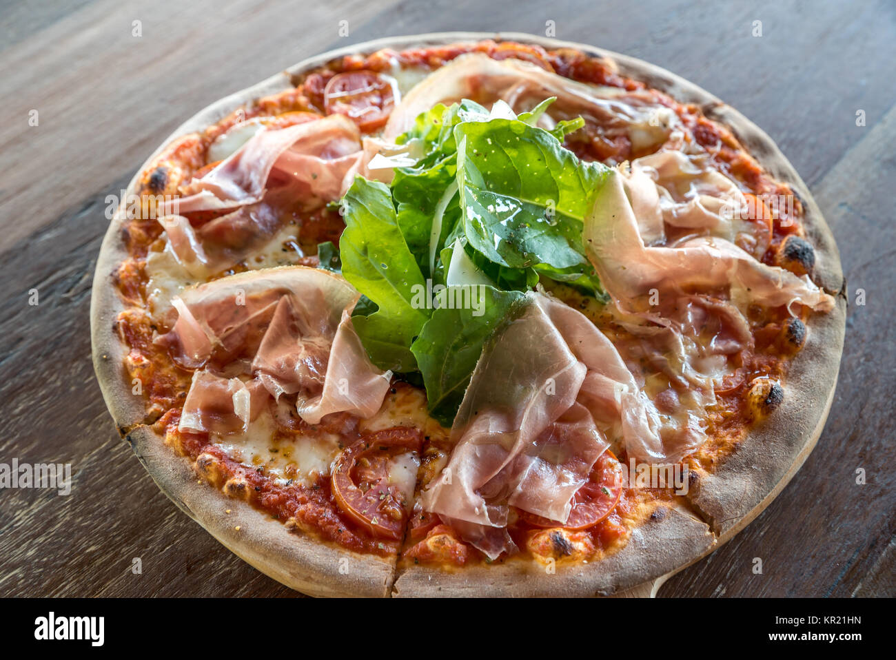 pizza parma ham Stock Photo - Alamy