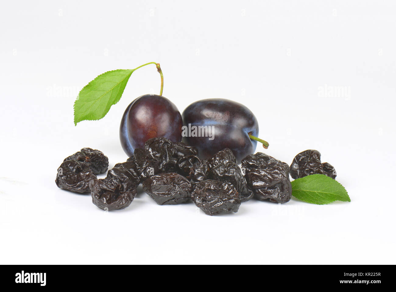 fresh and dried plums Stock Photo - Alamy