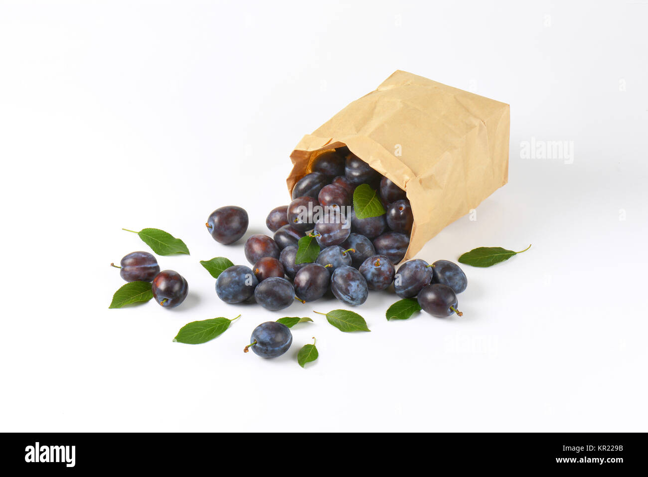 bag of plums Stock Photo - Alamy
