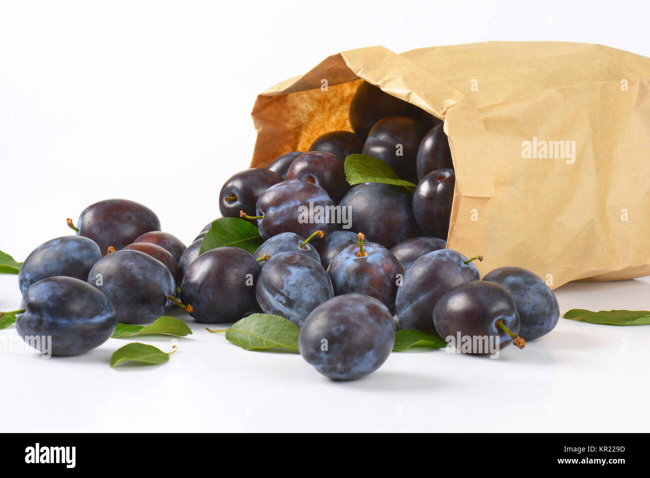 bag of plums Stock Photo - Alamy