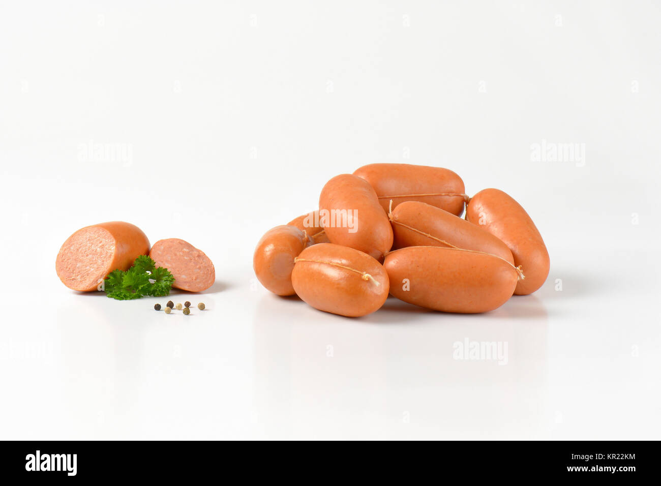 raw short sausages Stock Photo - Alamy